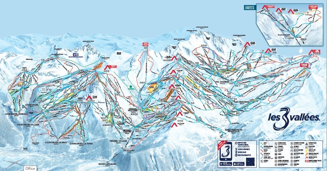 Piste Map — Val Thorens | OVO Network