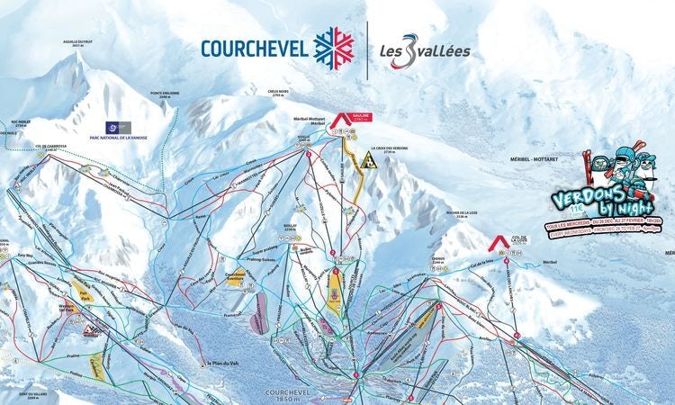 Plan des pistes — Courchevel | OVO Network