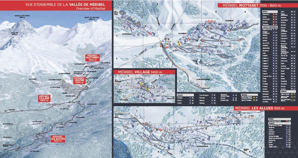 Plan des pistes — Méribel | OVO Network