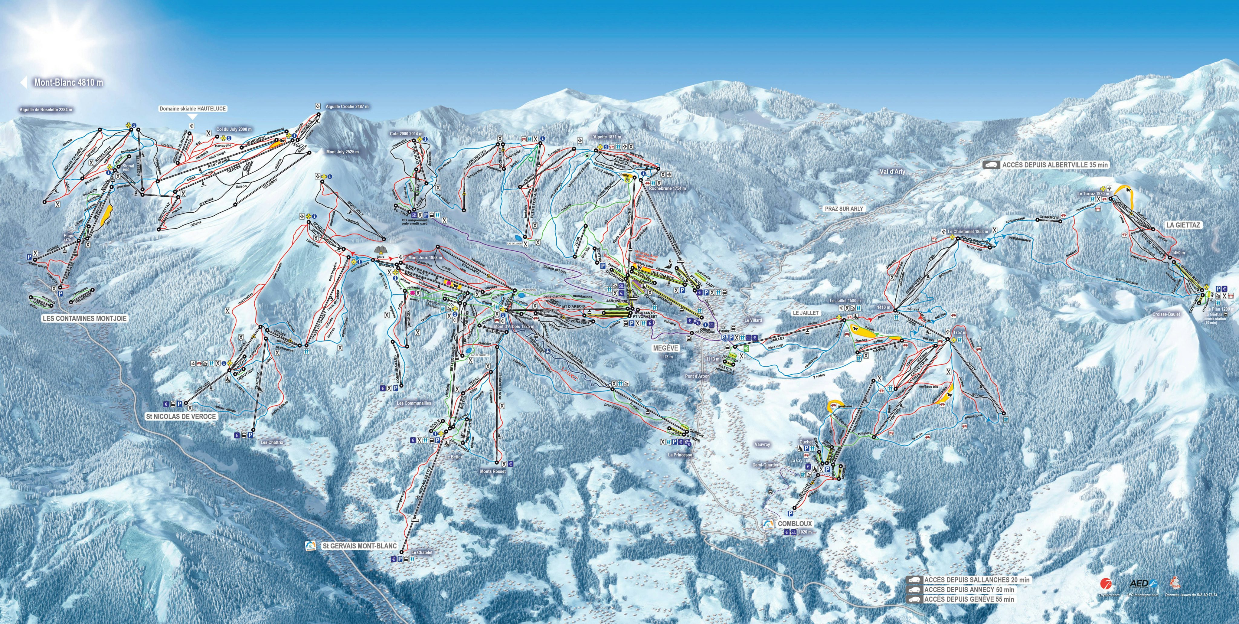 Piste Map — Combloux | OVO Network