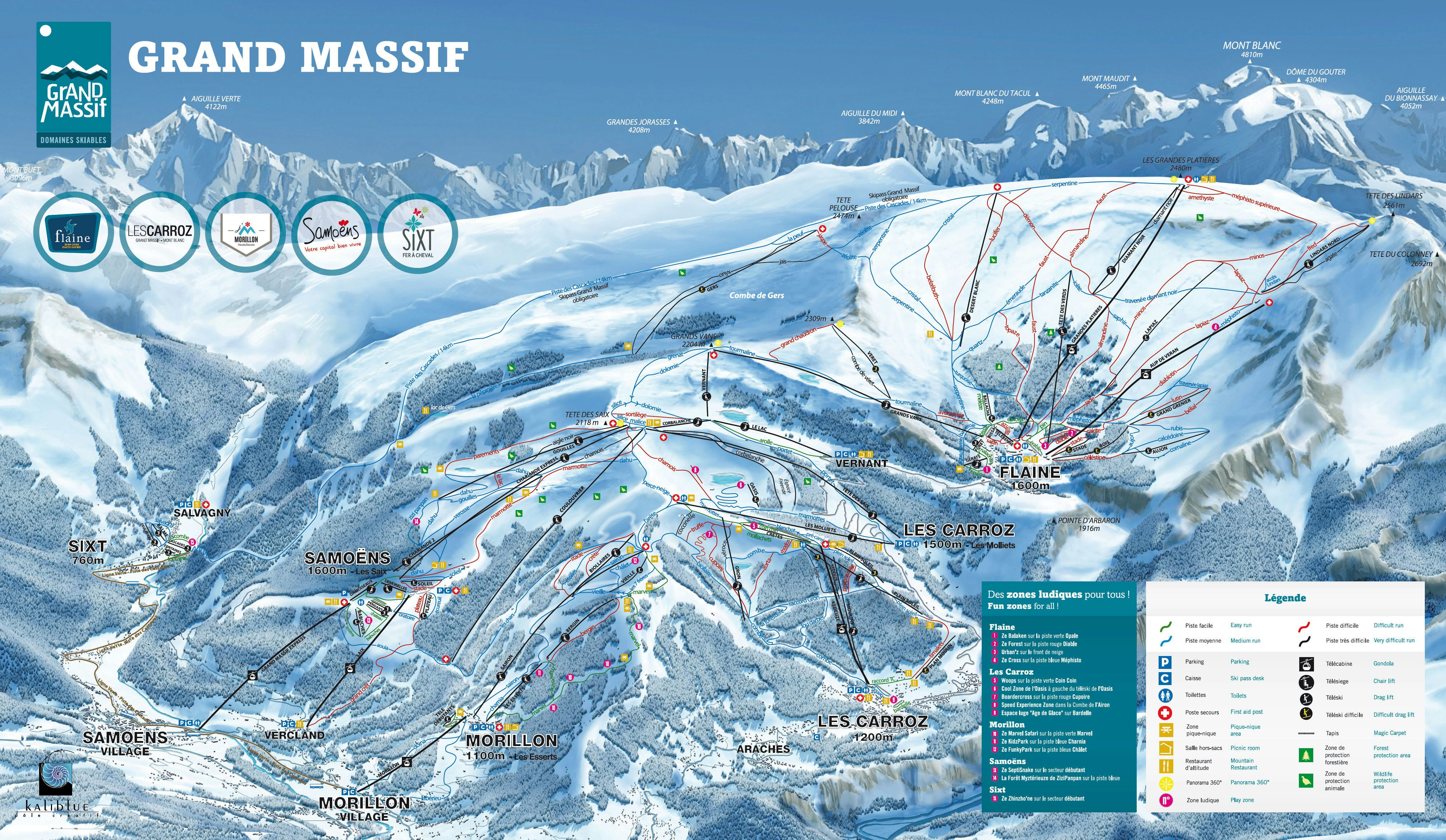 Plan des pistes — Samoëns | OVO Network